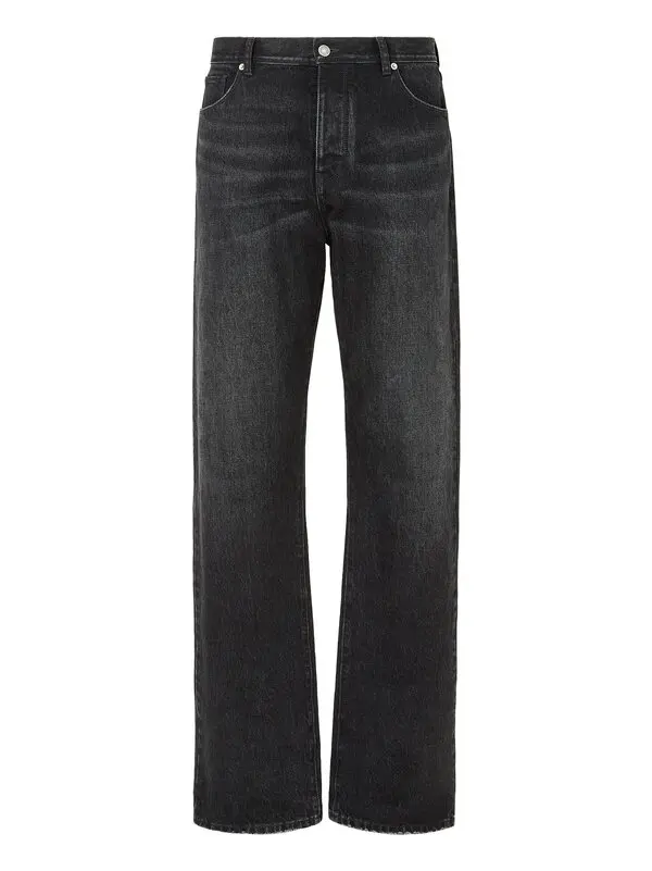 Fendi Long Fit Jeans - Black