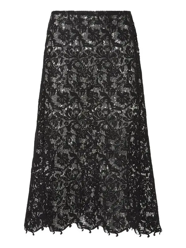 Fendi Midi Skirt - Black
