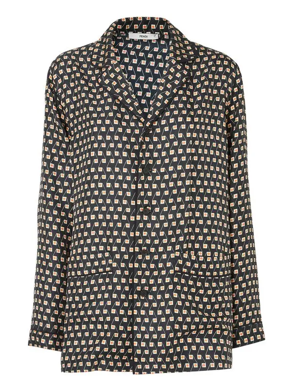 Fendi Silk Georgette Shirt - Multicolour