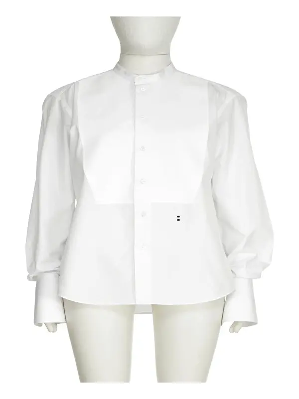 Fendi Cotton Poplin Shirt With Doppio Punto Embroidery - White