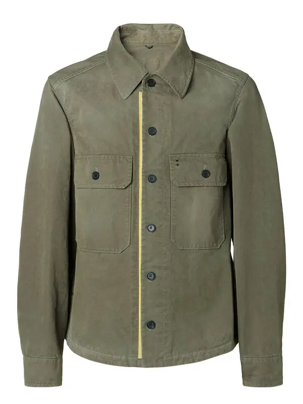 Fendi Cotton Drill Blouson Jacket - Green