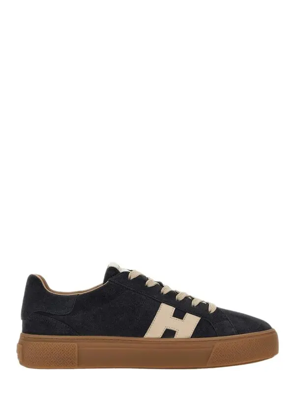 Hogan Leather Sneakers - Blue