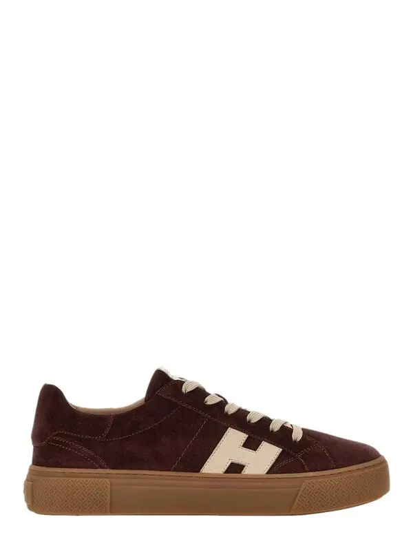 Hogan Leather Sneakers - Brown
