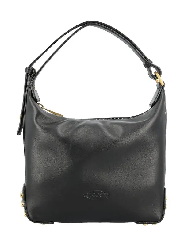 TOD`S Tod's Leather Mini Bag With Metal Dots - Black