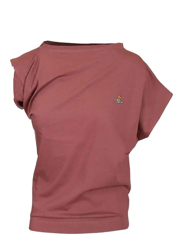 VIVIENNE WESTWOOD Cotton Draped Hebe Top - Red