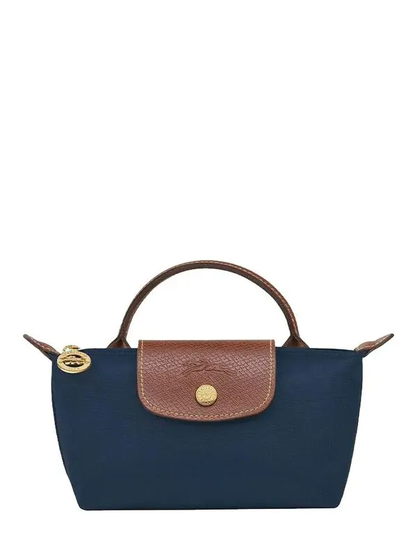 Longchamp Le Pliage Original Clutch With Handle - Blue