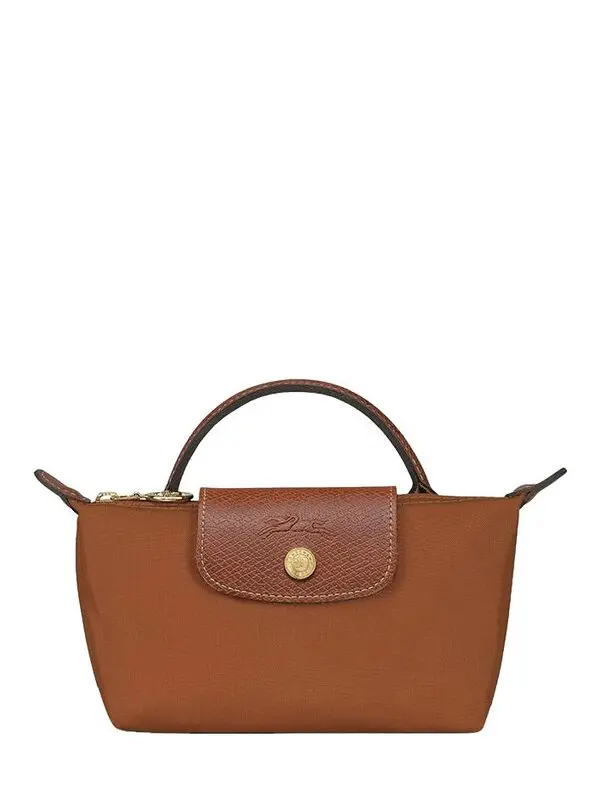 Longchamp Le Pliage Original Clutch With Handle - Brown