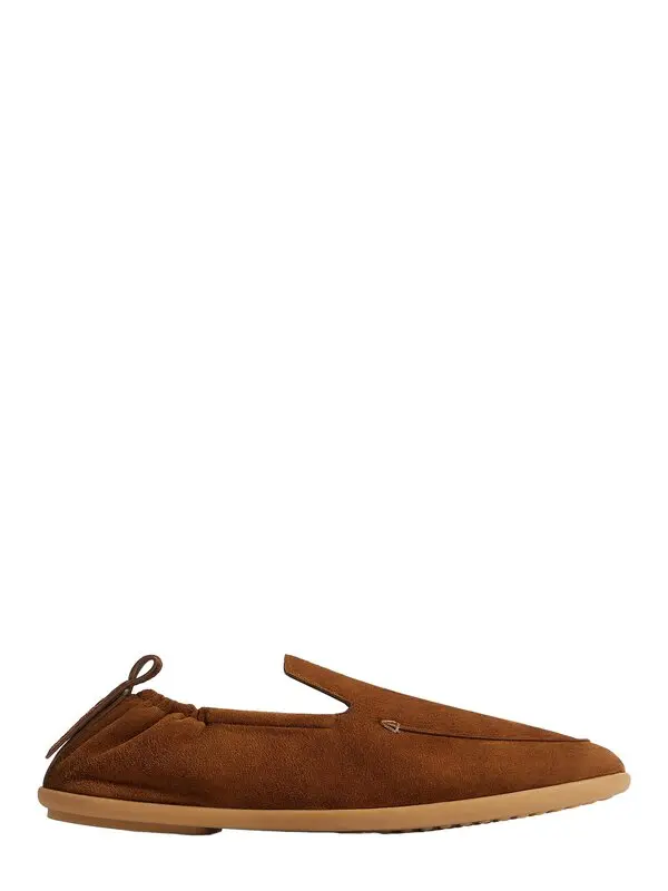 Bottega Veneta Suede Dawson Loafers - Brown