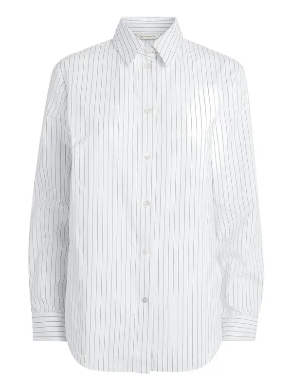 Max Mara Cotton Stripe Shirt - White