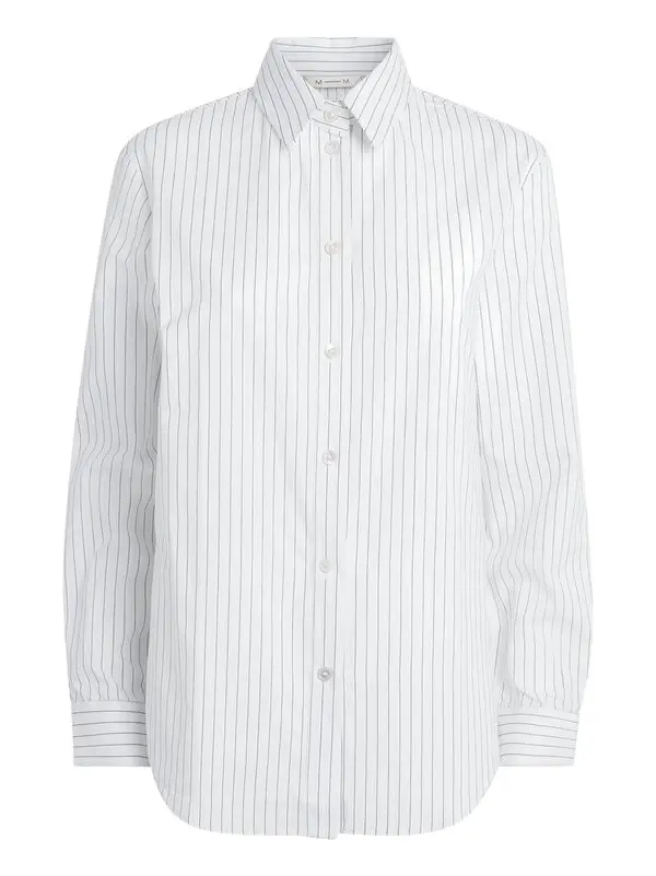 Max Mara Cotton Stripe Shirt - White