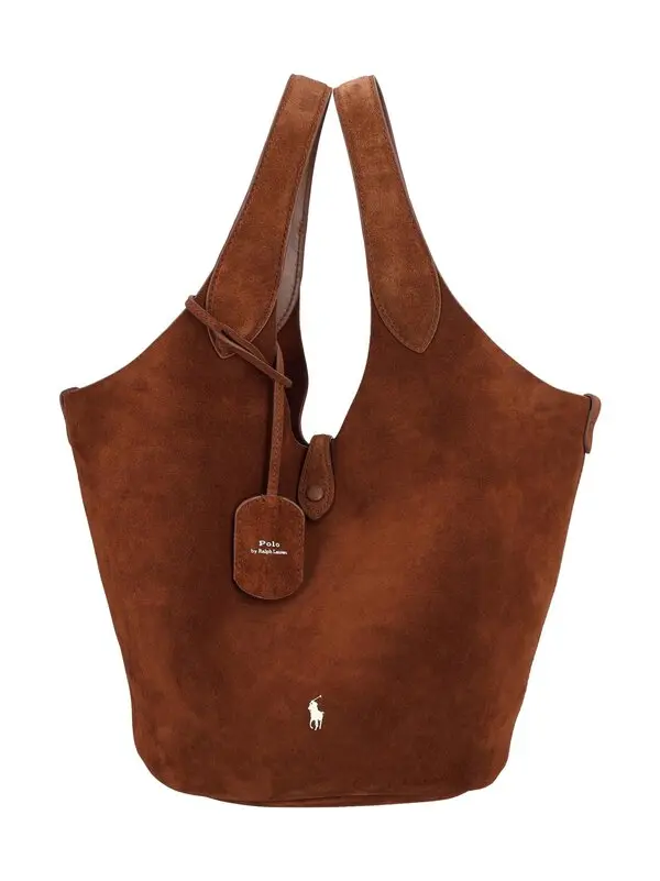 Polo Ralph Lauren Play" Suede Bag - Brown