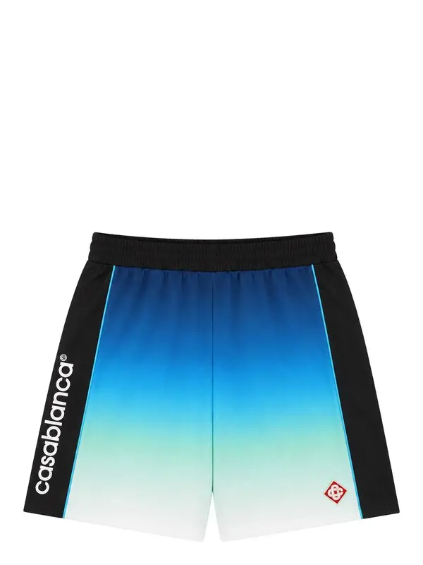 Casablanca Football Shorts With Logo - Multicolour