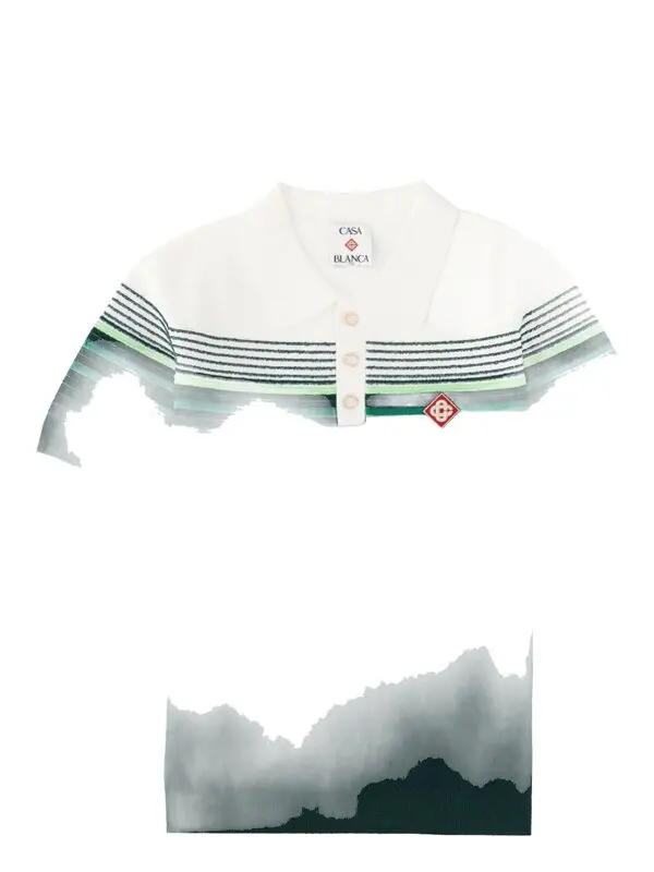 Casablanca Polo A Righe Boucl - Multicolour