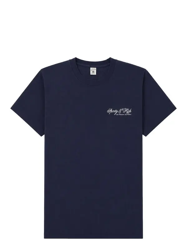 SPORTY & RICH International" T-shirt - Blue