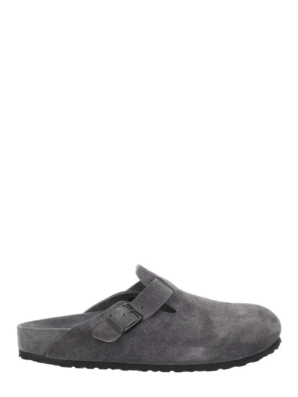 BIRKENSTOCK Sabot Boston In Suede - Grey