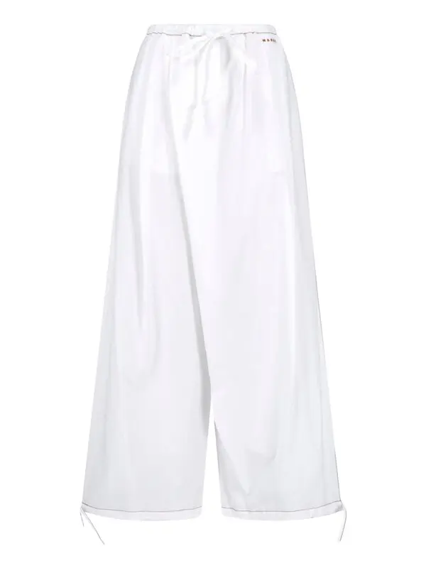 Marni Chiari E Naturali" Cotton Trousers - White