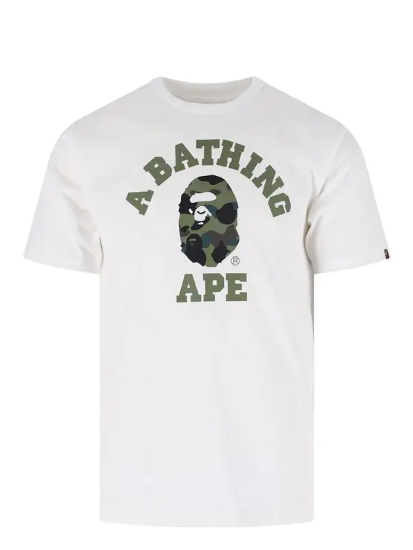 A BATHING APE Graphic Logo T-shirt - White