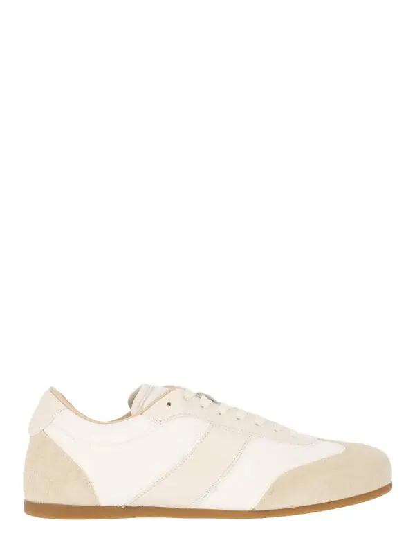 LEMAIRE Polyamide Sneakers With Calf Leather Trim And Cow Leather Lining - White