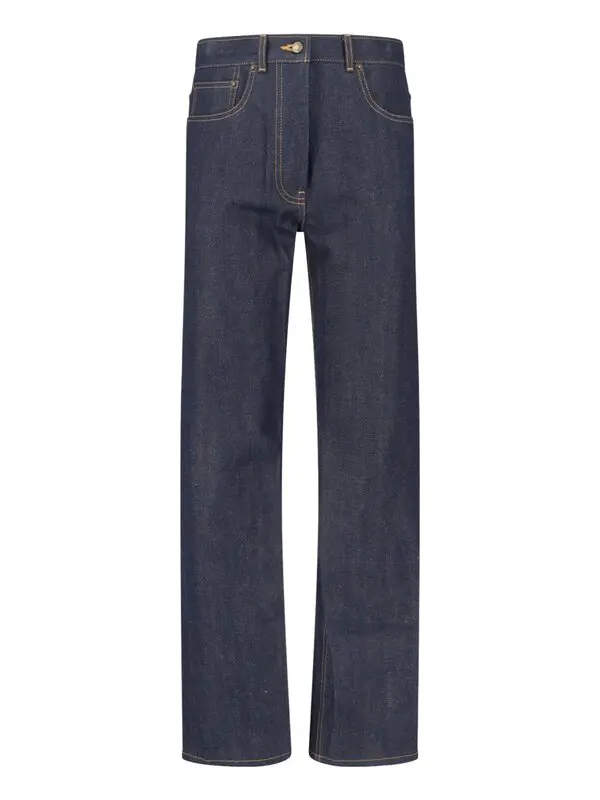 Thom Browne 100% Cotton Denim Jeans - Blue