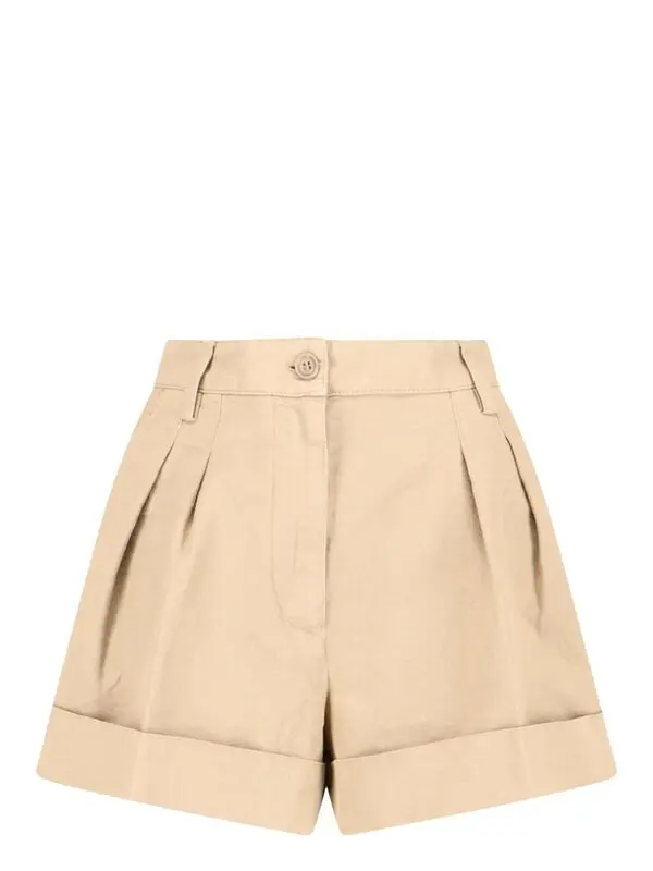 Aspesi Cotton-linen Blend Trousers - Beige