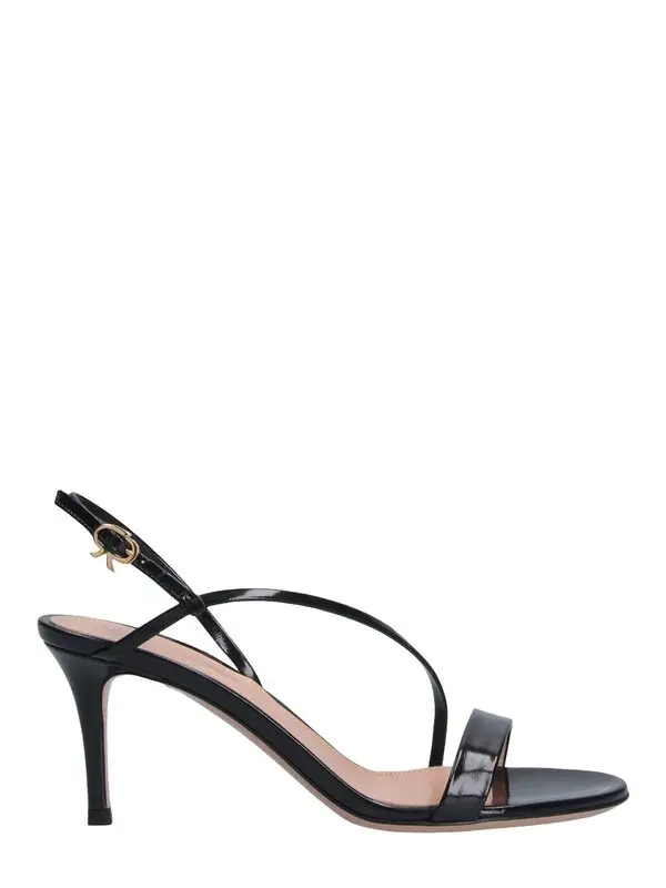 GIANVITO ROSSI Strappy Stiletto Heel Sandals - Black
