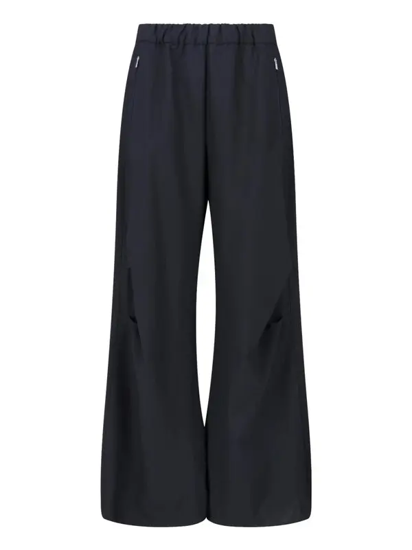 Herno Wool-blend Tailored Trousers - Black