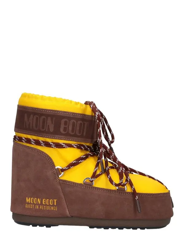 Moon Boot Tie Fastening Boots - Brown