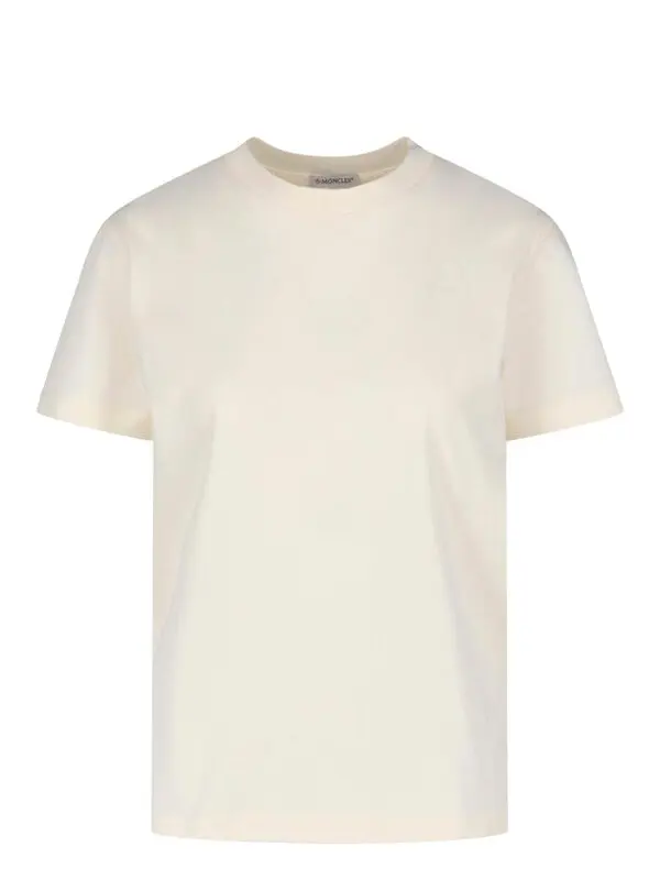 Moncler Lightweight Cotton Polo Shirt - White