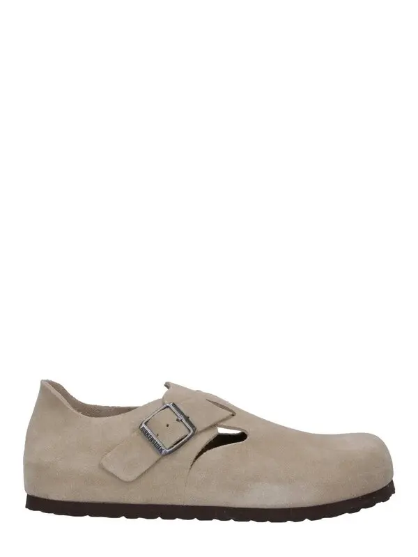 BIRKENSTOCK 100% Leather Mary Jane Sandals - Beige