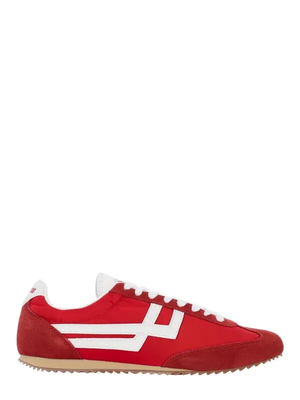 PRO-KEDS 1949 Vintage Leather Lace-up Sneakers - Red