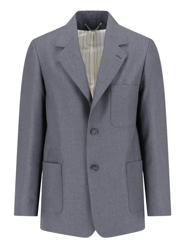 GOLDEN GOOSE Virgin Wool Tailored Jacket - Grey
