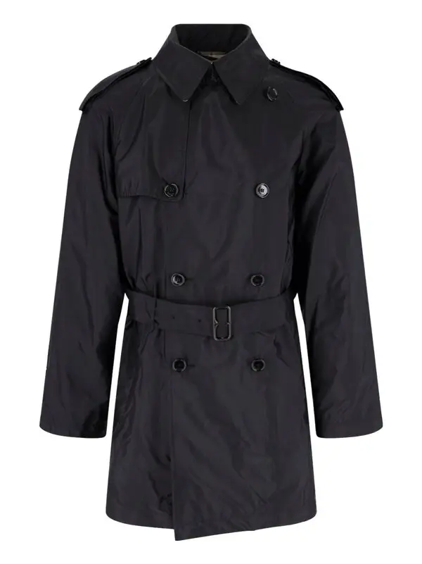 Burberry Polyamide Belted Jacket - Black