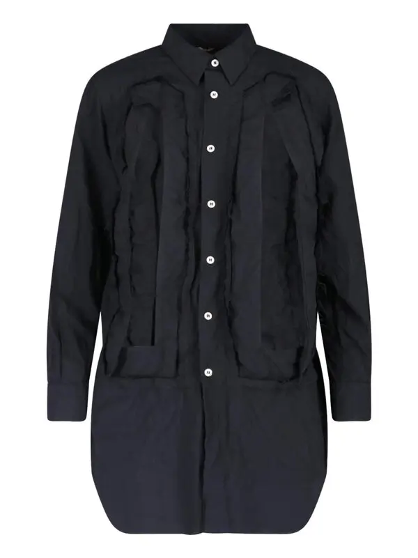 Comme Des Garçons Polyester Shirt - Black