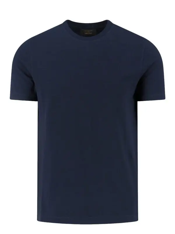 ZANONE 100% Cotton Polo Shirt - Blue