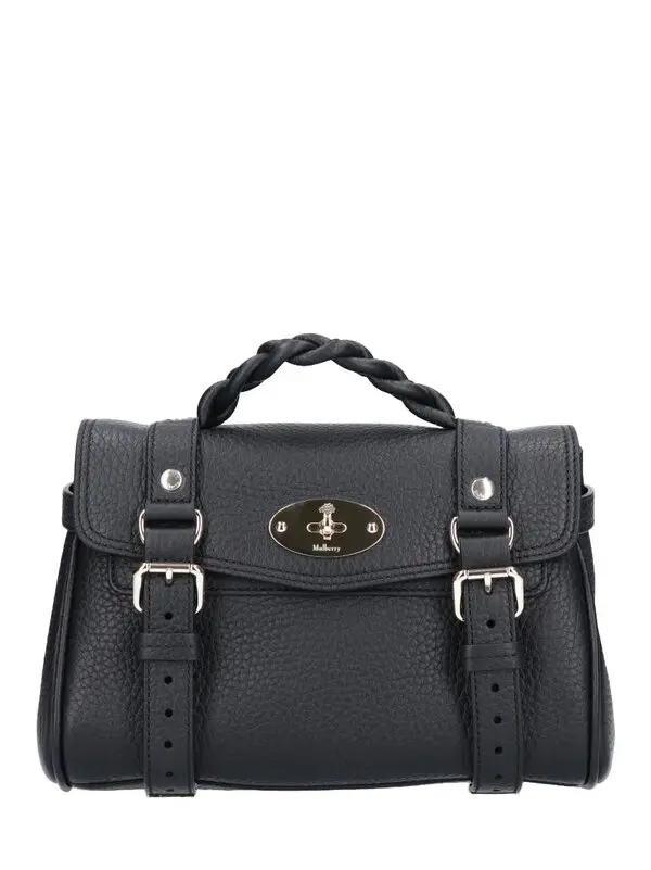 Mulberry Woven Leather Tote Bag - Black