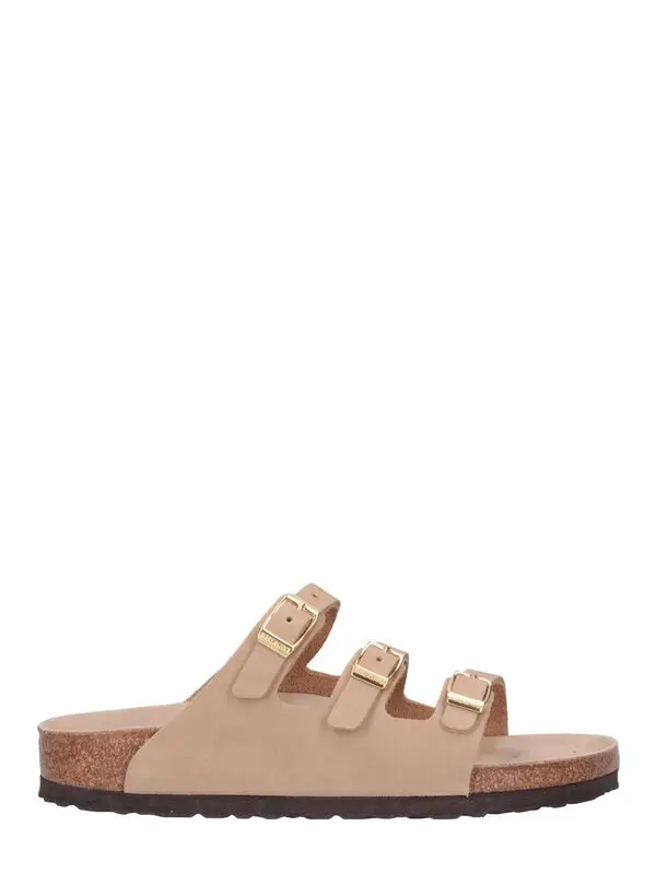 BIRKENSTOCK Three-strap Buckle Sandals - Beige