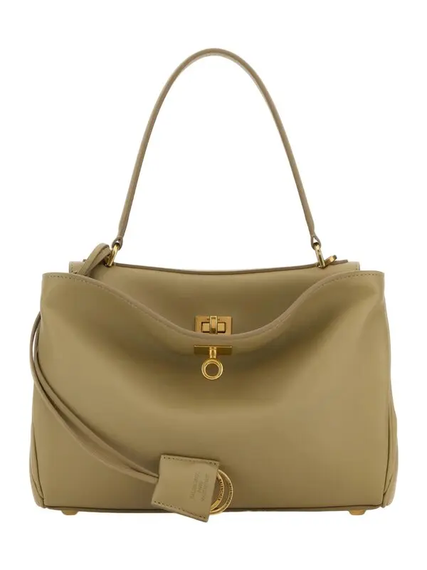Balenciaga Top Handle Shoulder Bag - Kaki