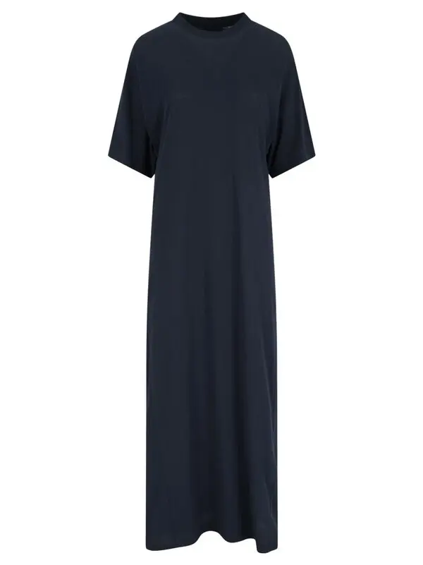 Balenciaga Oversized Short Sleeve Maxi Dress - Black