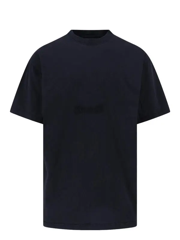 Balenciaga Cotton-blend Stretch Logo T-shirt For - Black