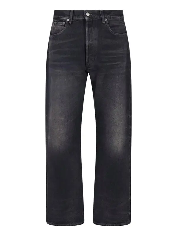 HAIKURE Relaxed Straight-leg Jeans - Black