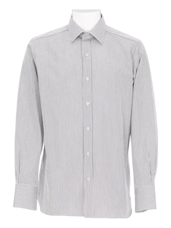 TOM FORD 100% Cotton Button-down Shirt - White