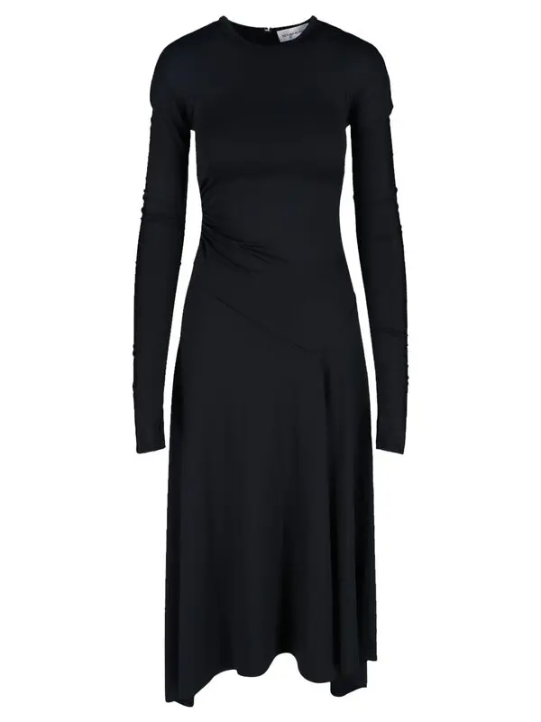 Victoria Beckham Fitted Stretch Midi Dress - Black