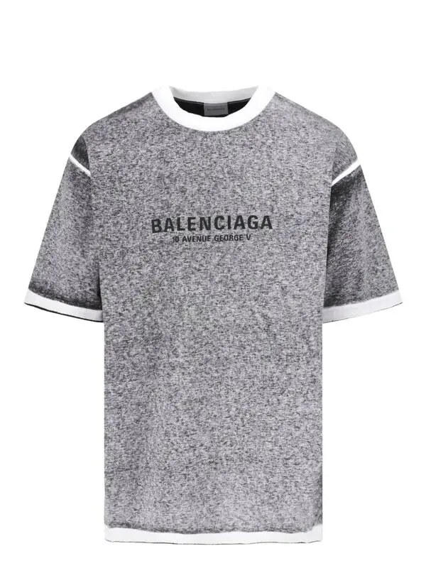 Balenciaga Stretch Cotton T-shirt - Grey