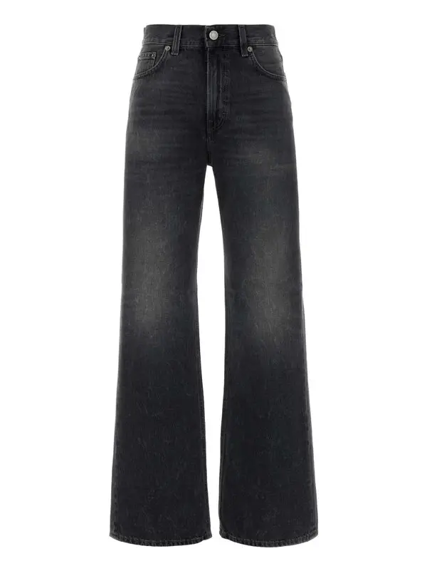 HAIKURE High-rise Wide-leg Jeans - Black