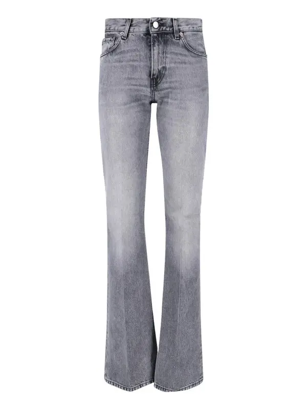 HAIKURE Wash Flared Jeans - Grey