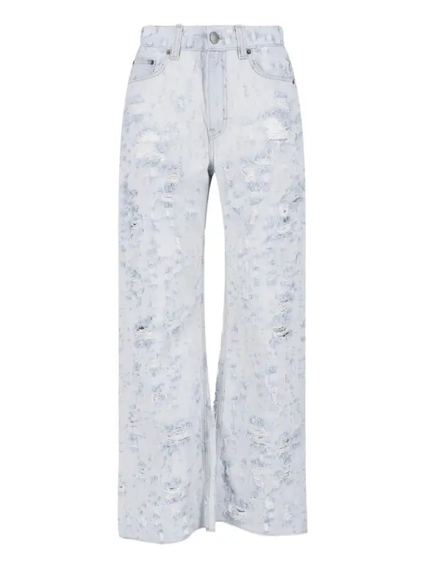 HAIKURE Wash Flared Jeans - Light Blue