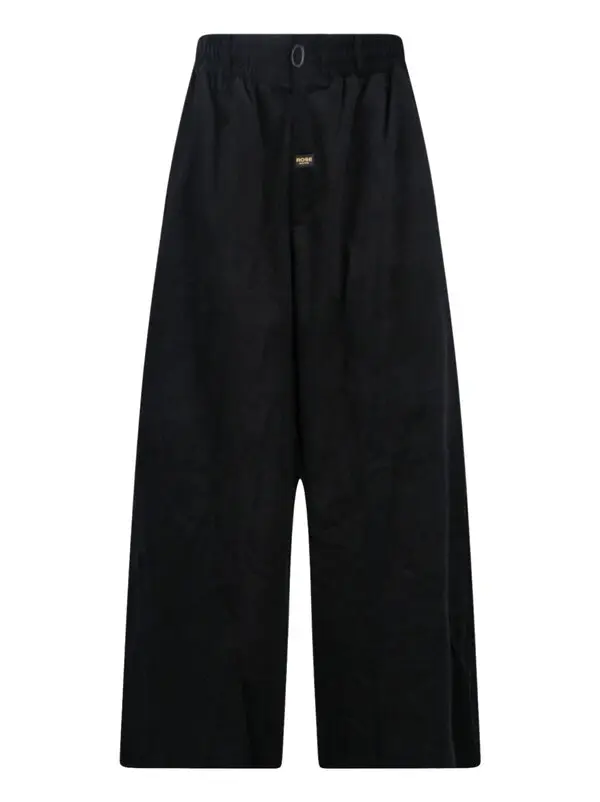 Martine Rose 100% Cotton Tailored Trousers - Black