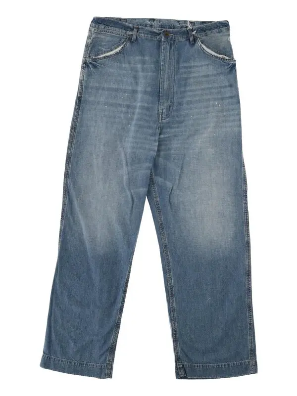 MAISON MARGIELA Denim Jeans With Contrast Pocket Lining - Blue