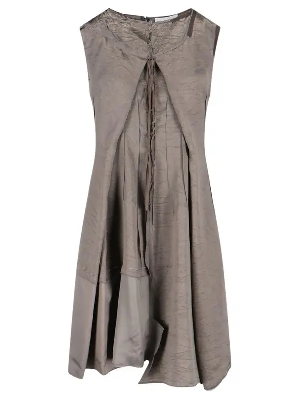 MAISON MARGIELA Lightweight Draped Dress - Beige