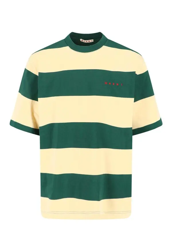 Marni 100% Cotton Bright T-shirt - Yellow
